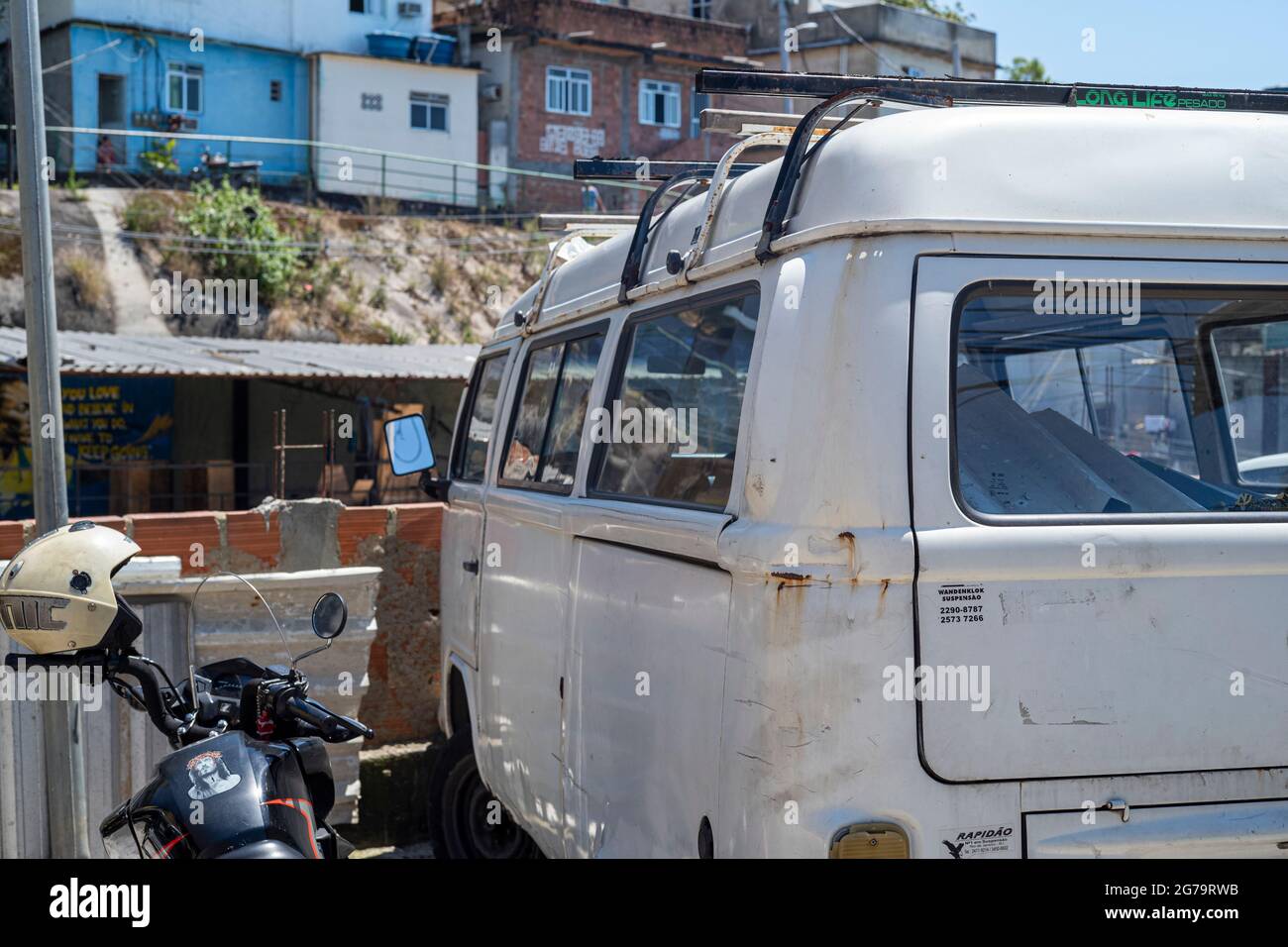 Inside the Favela Vidigal in Rio de Janeiro Stock Photo - Alamy