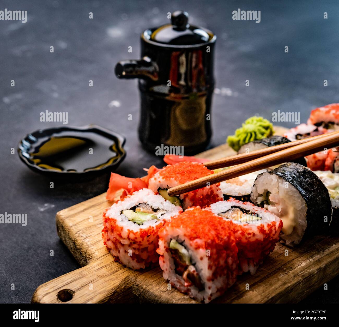 Sushi maki set Stock Photo - Alamy