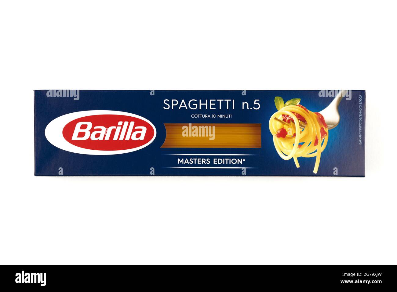 Packet of spaghetti Cut Out Stock Images & Pictures - Alamy