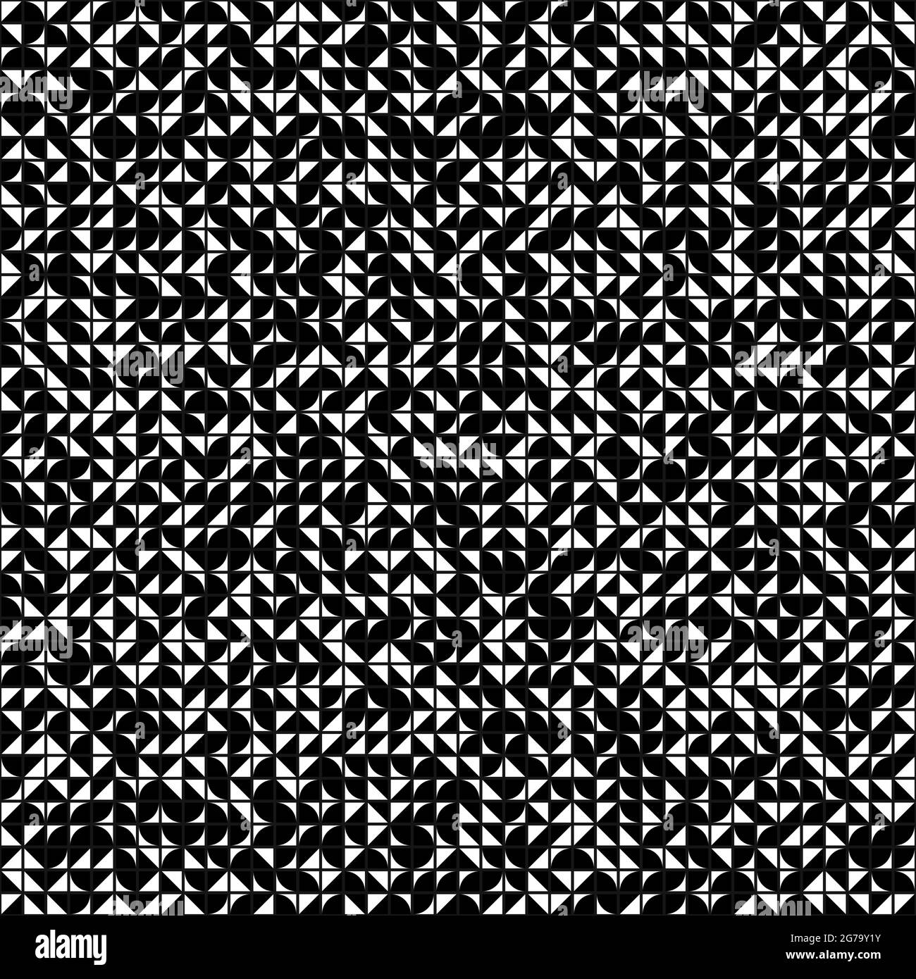 Abstract Geometrical generative computational art illustration Stock ...