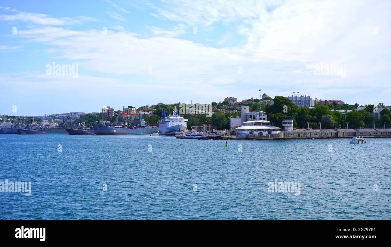 Sevastopol, Russia-June 16, 2021: Landscape with a view of the ...