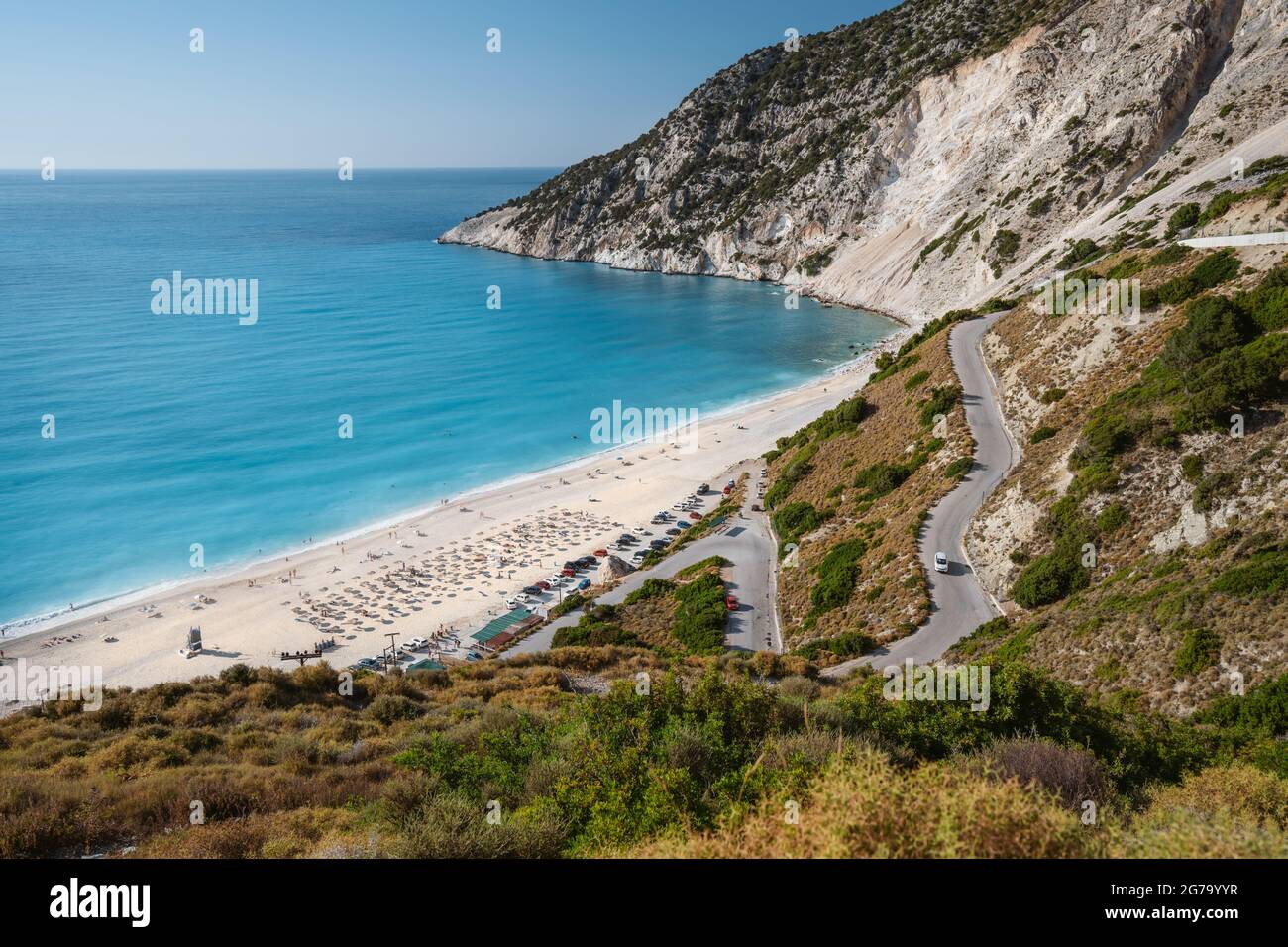 Greece, Kefalonia island, Myrtos beach Stock Photo - Alamy