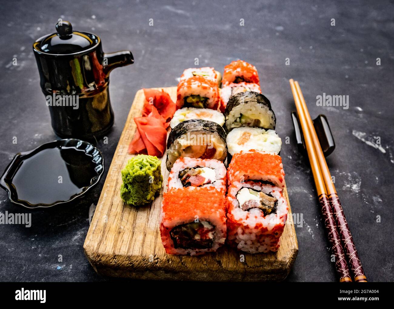 Sushi maki set Stock Photo - Alamy