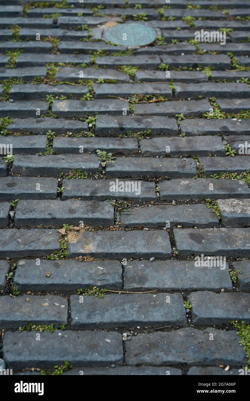 Close up texture of stone paving stones Stock Photo - Alamy