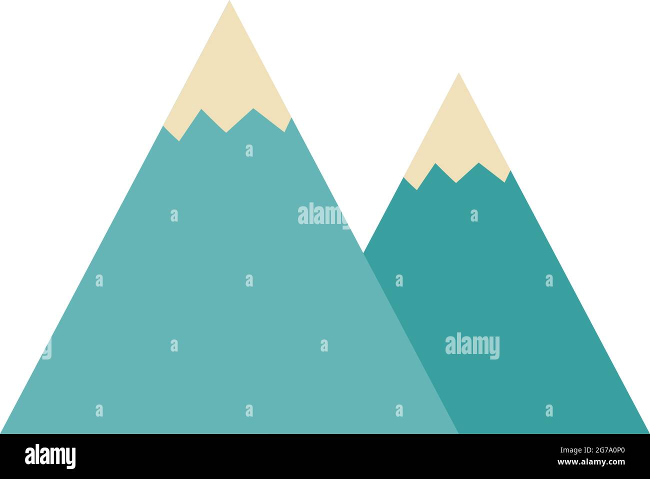 alps mountains icon on white background Stock Vector Image & Art - Alamy