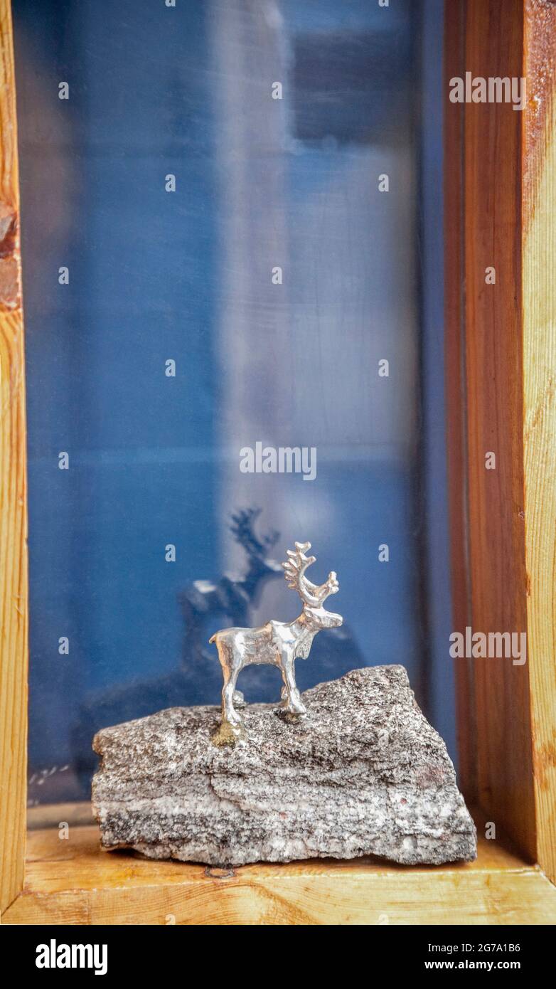 Statue, reindeer, Finnmark, Norway Stock Photo - Alamy