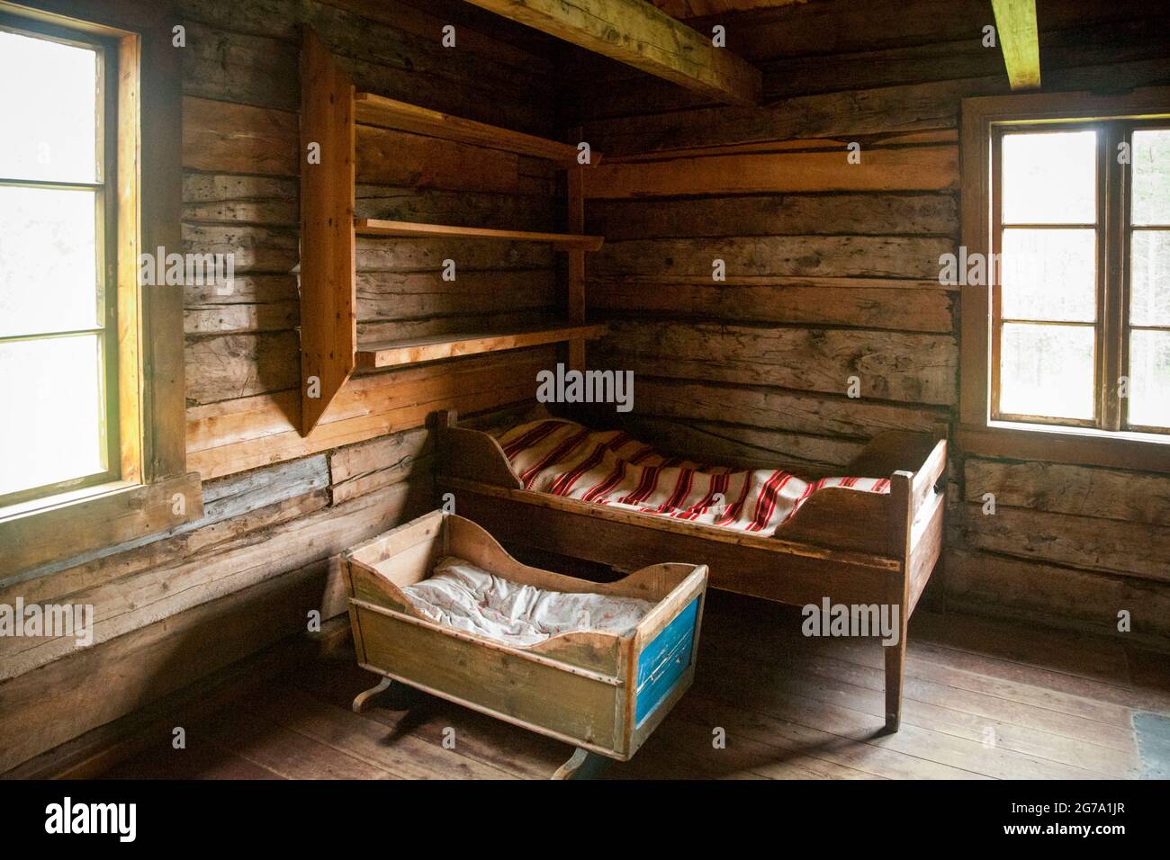 Wooden house in Karasjok, museum, Sami, house, tradition, Finnmark ...
