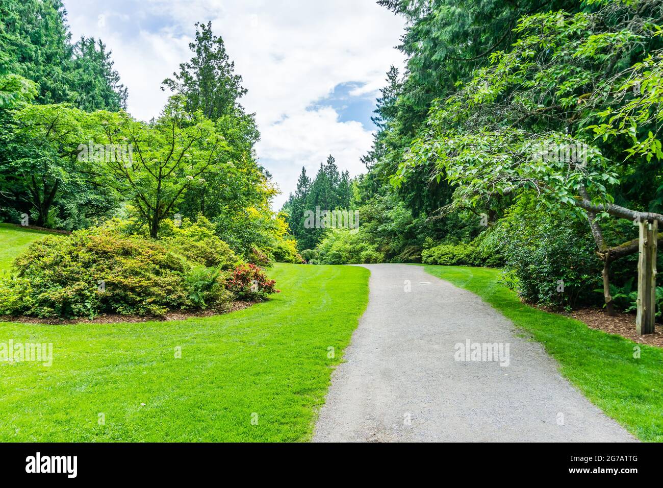 A trail through a garden in Seattle, Washington Stock Photo - Alamy