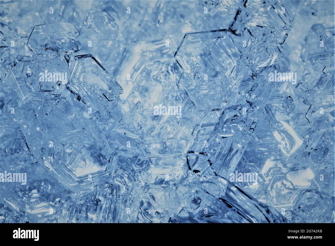 Beautiful background of ice crystals Stock Photo - Alamy