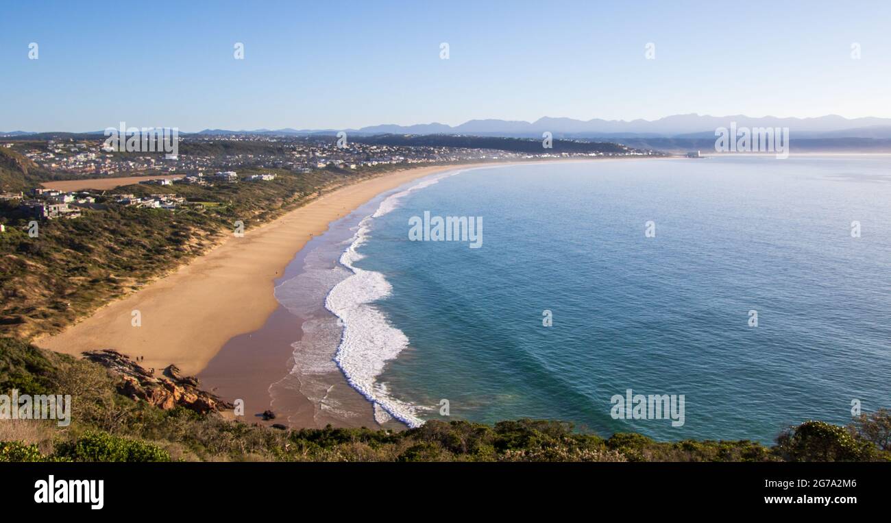 Plettenburg Bay - the popular coastal town seen from the Robberg Nature ...