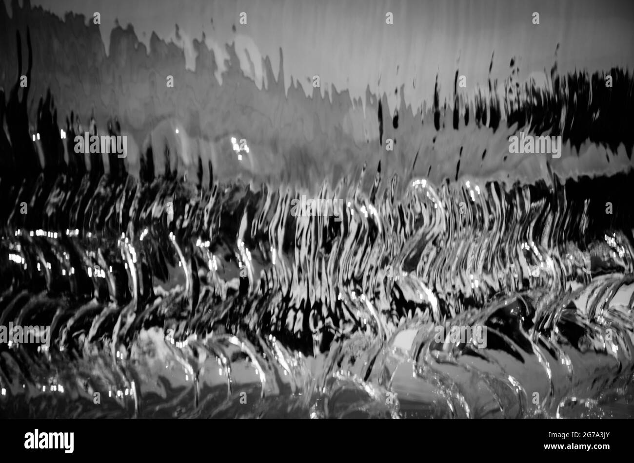 falling water structure monochrome background Stock Photo - Alamy