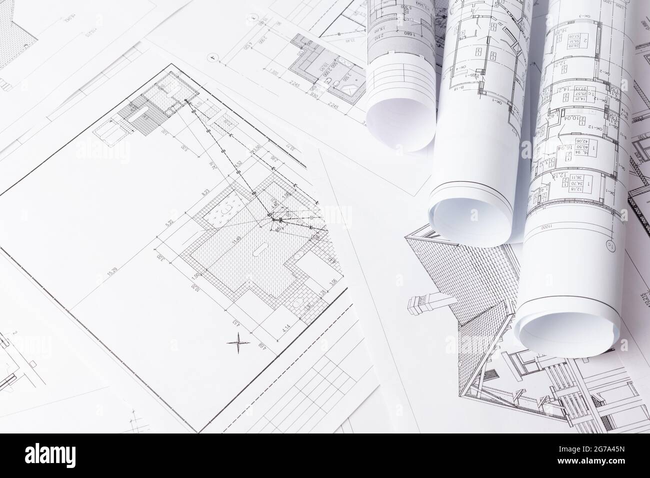 Designing private homes, place under text. Copy space Stock Photo - Alamy