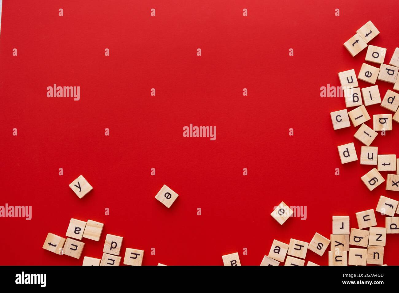 Background image The letters are scattered in disarray. English letters ...