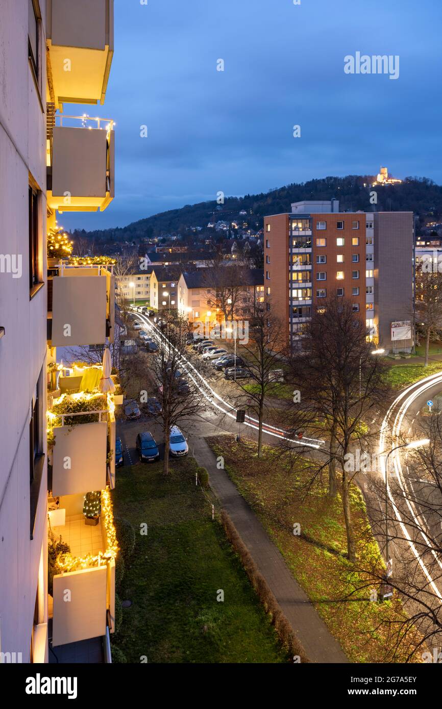 Germany, Baden-Wuerttemberg, Karlsruhe, Durlach, view to the Turmberg ...