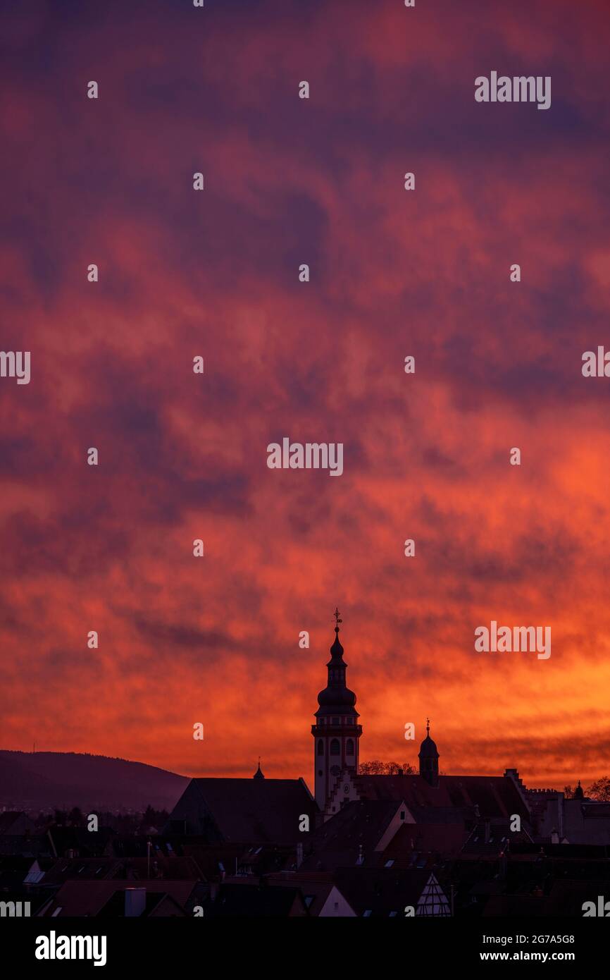 Germany baden württemberg karlsruhe durlach old hi-res stock ...