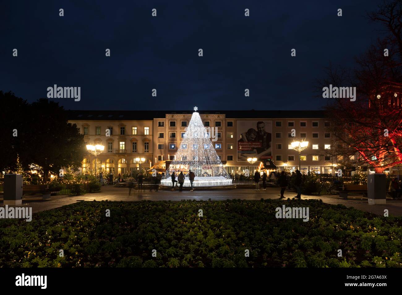 Germany, Baden-Wuerttemberg, Karlsruhe, the Friedrichsplatz with ...