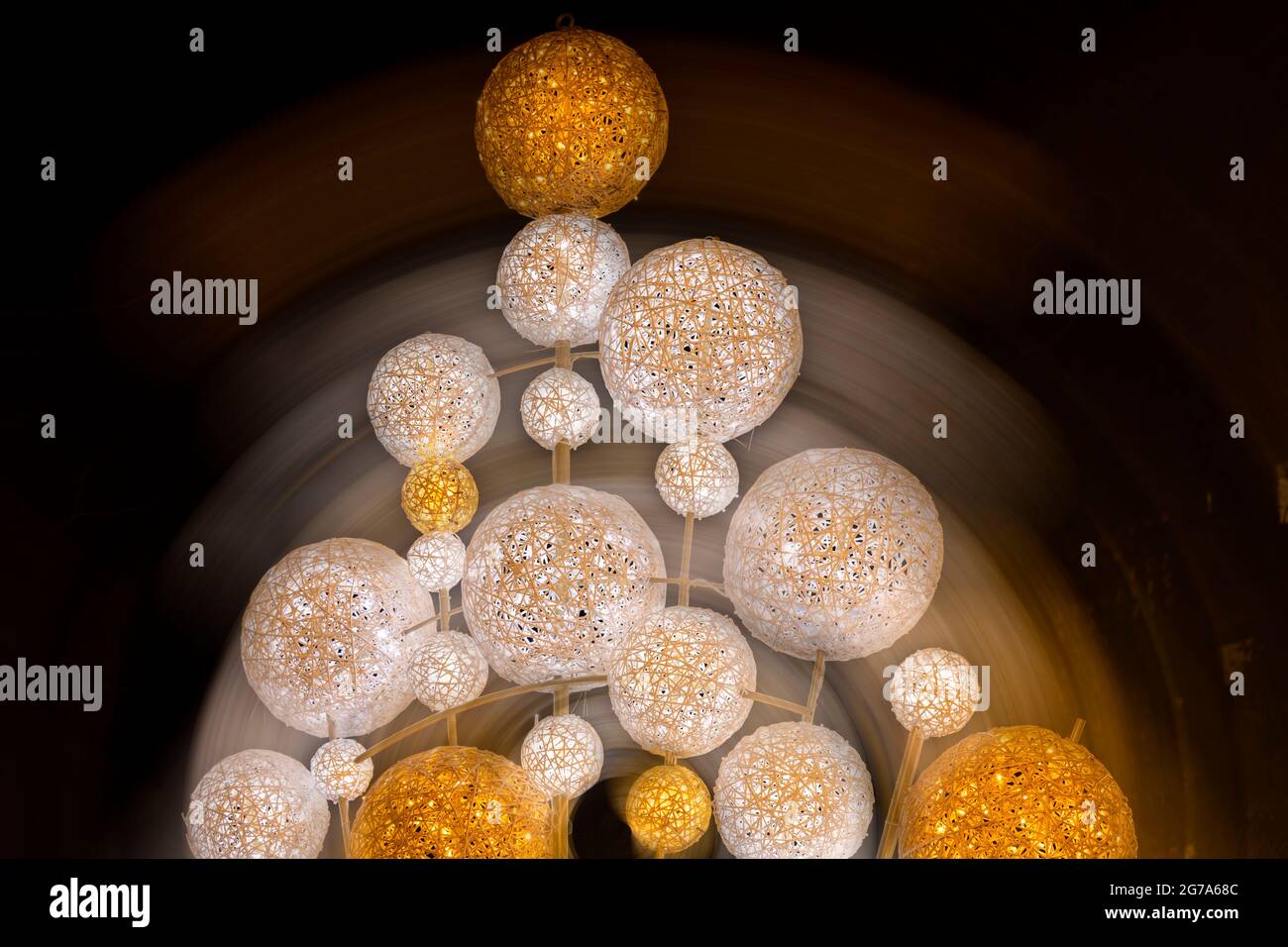 Germany, Baden-Wuerttemberg, Karlsruhe, the Lidellplatz in Christmas ...