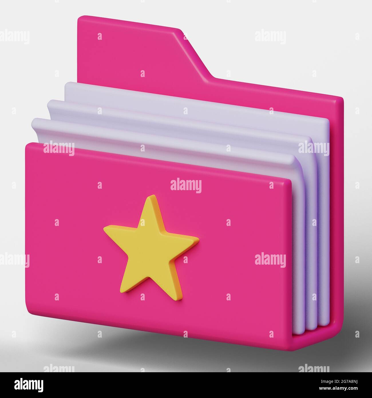 3d illustration of minimal document isolated Stock Photo - Alamy