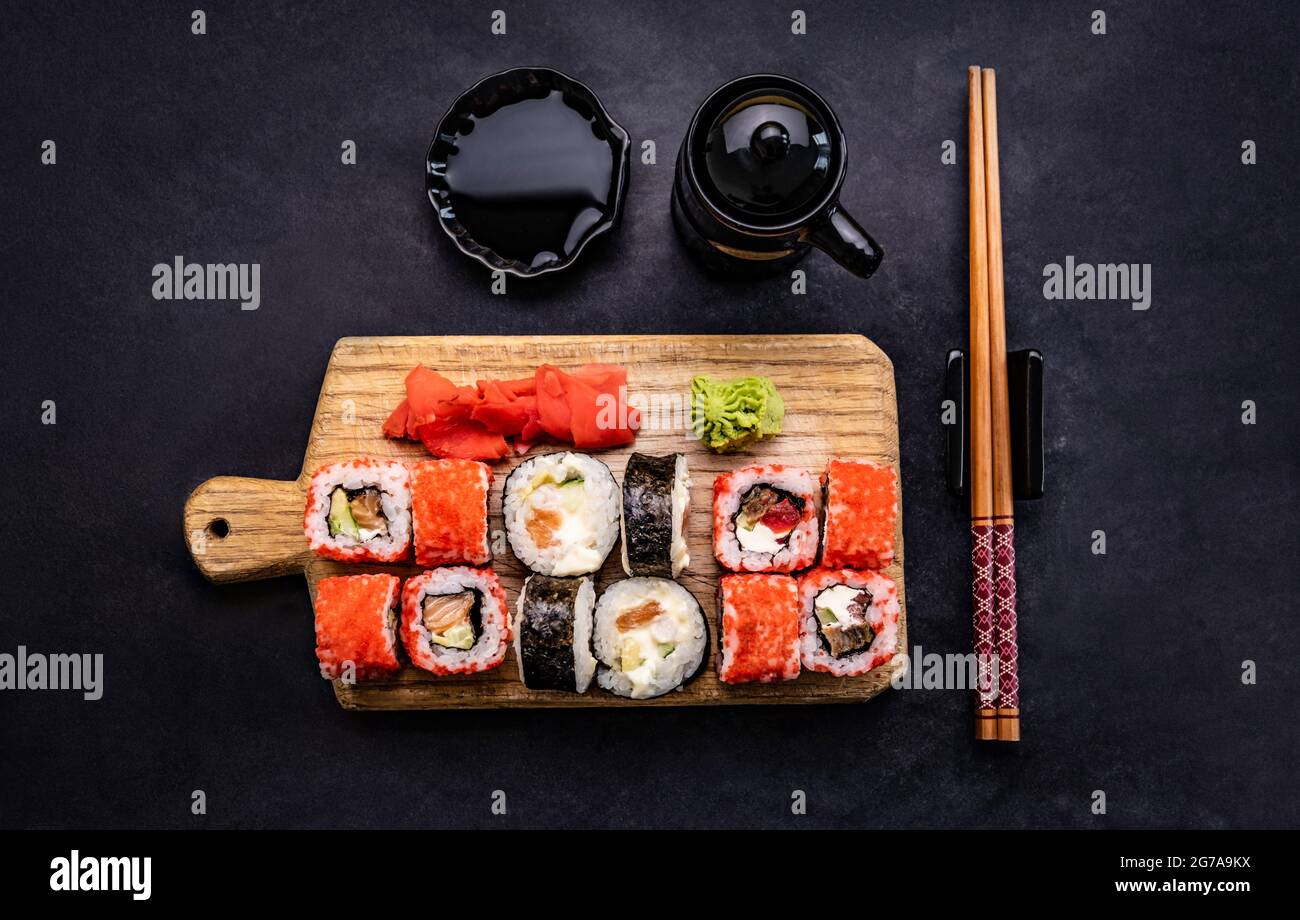 Sushi maki set Stock Photo - Alamy
