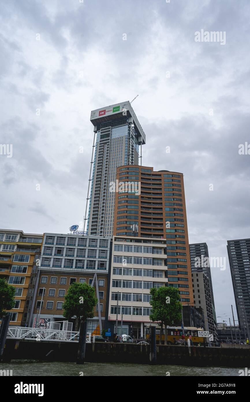 The Zalmhaven Tower, New Building in Rotterdam, 4 juli 2021, Rotterdam ...