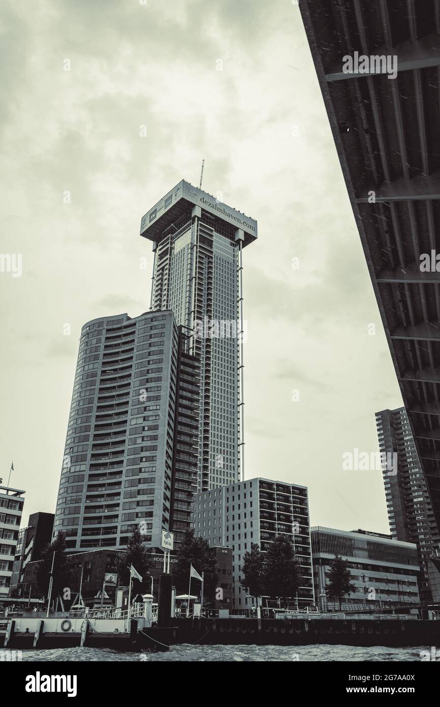 The Zalmhaven Tower, New Building in Rotterdam, 4 juli 2021, Rotterdam ...