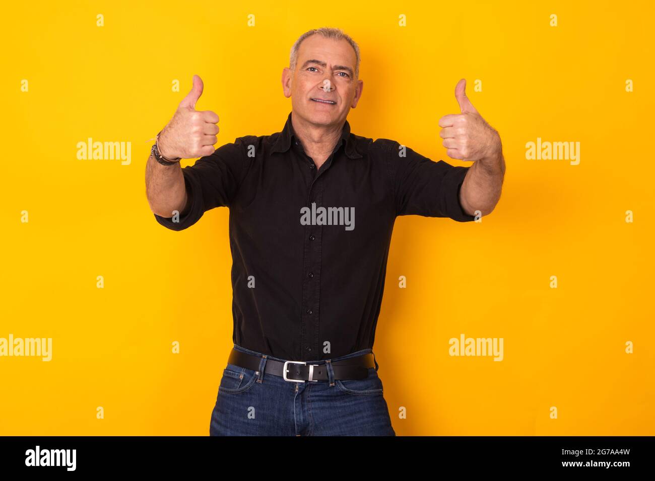 isolated man with okay or approval sign Stock Photo - Alamy