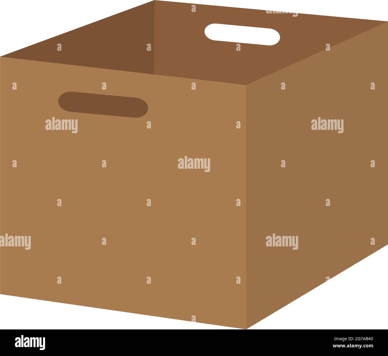 Box with handles Stock Vector Images - Alamy