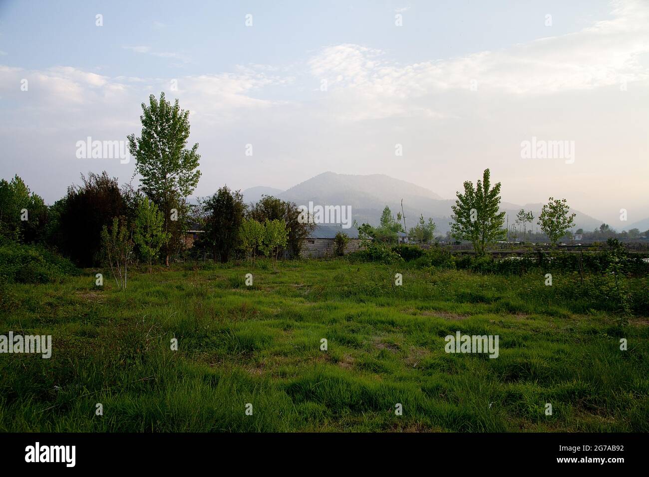 Landscape at sunset in a village in Iran Stock Photo - Alamy