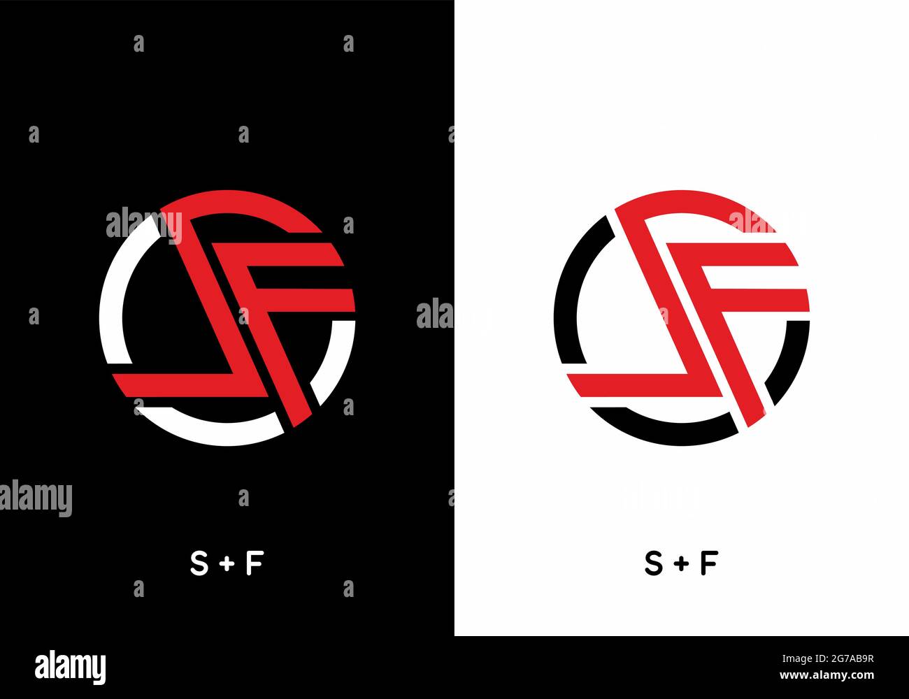 Sf initial Stock Vector Images - Alamy