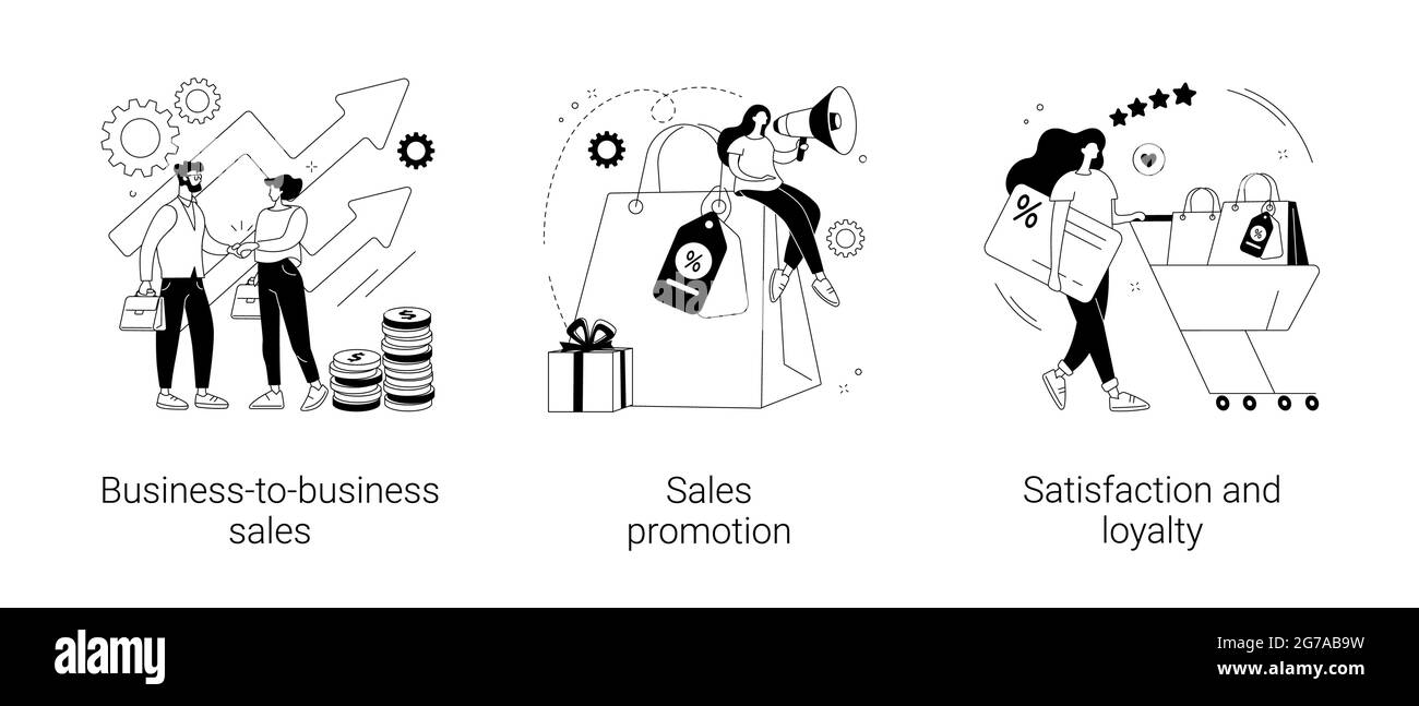 Product promotion abstract concept vector illustrations Stock Vector ...