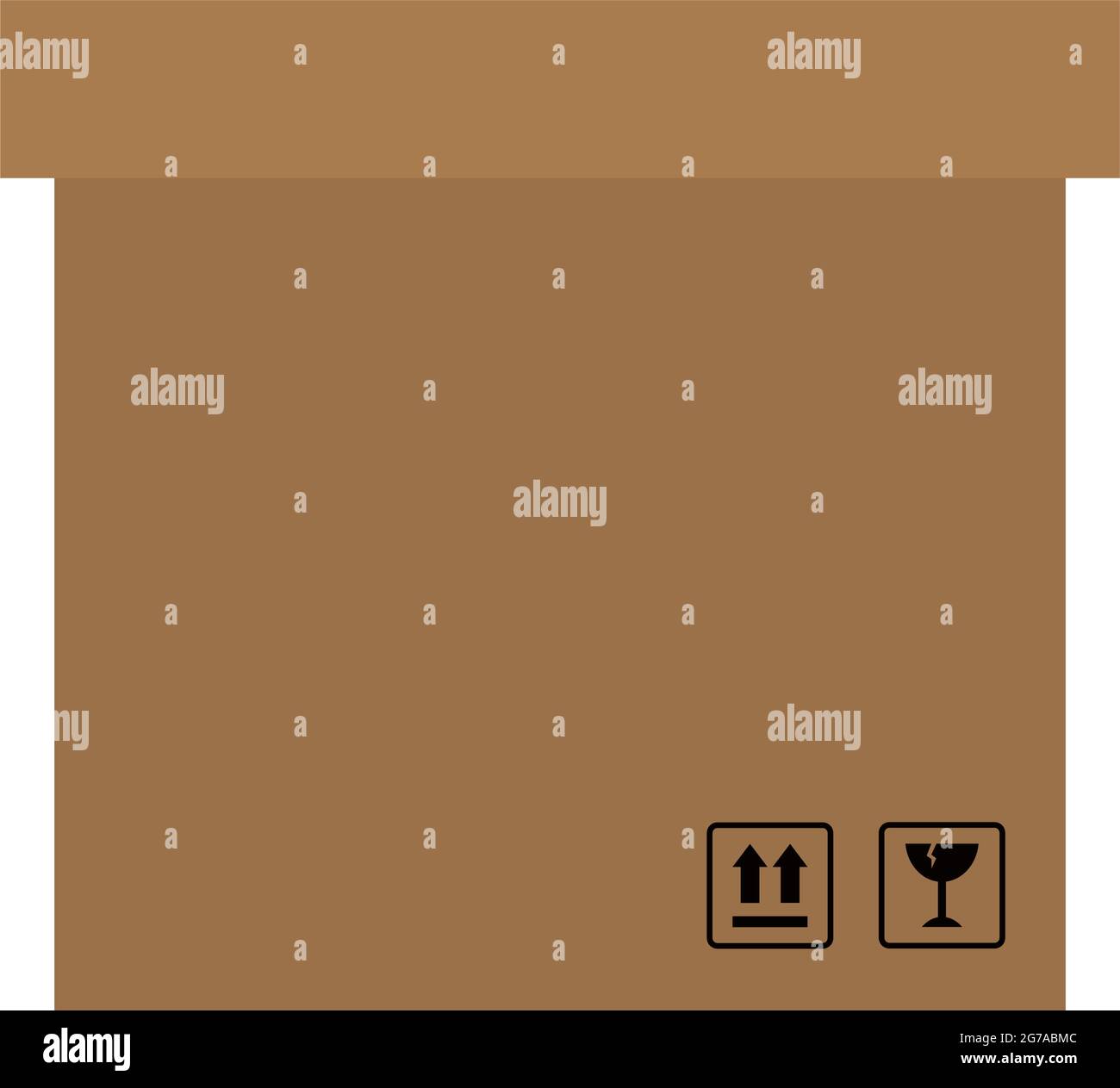 storage carton box on white background Stock Vector Image & Art - Alamy