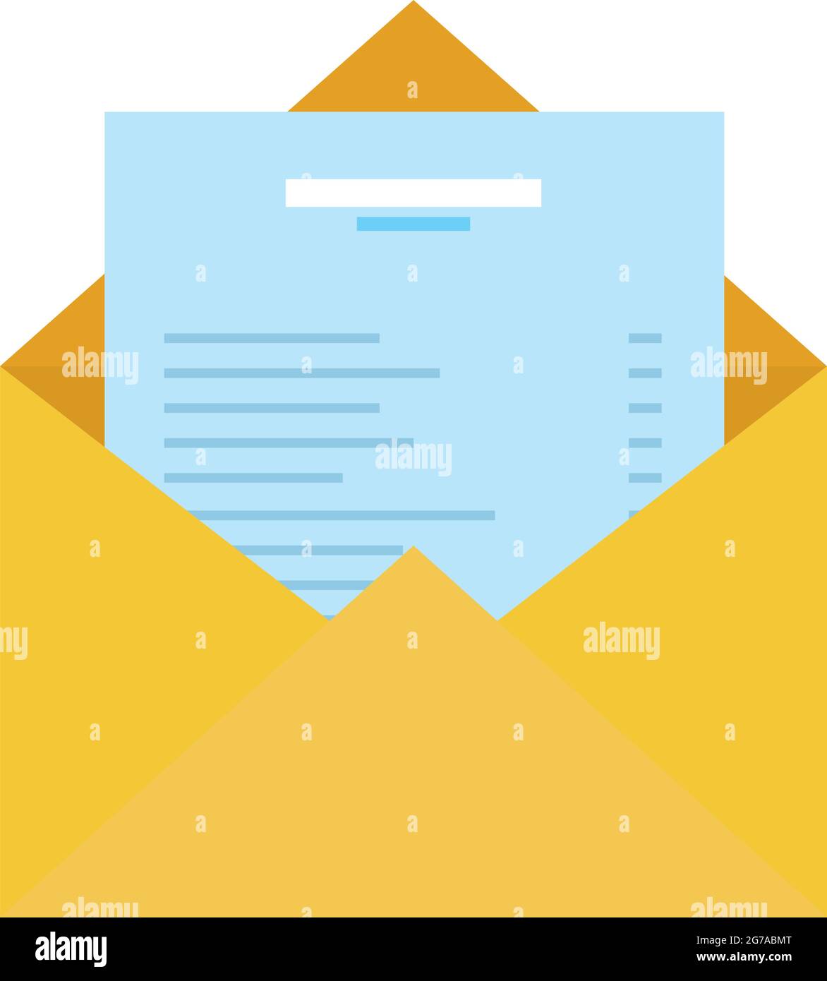 envelope with invoice over white background Stock Vector Image & Art ...