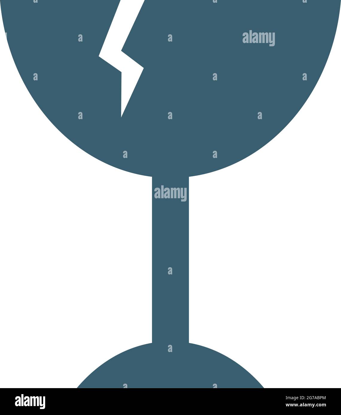 Fragile label symbol, broken glass Stock Vector Image & Art - Alamy