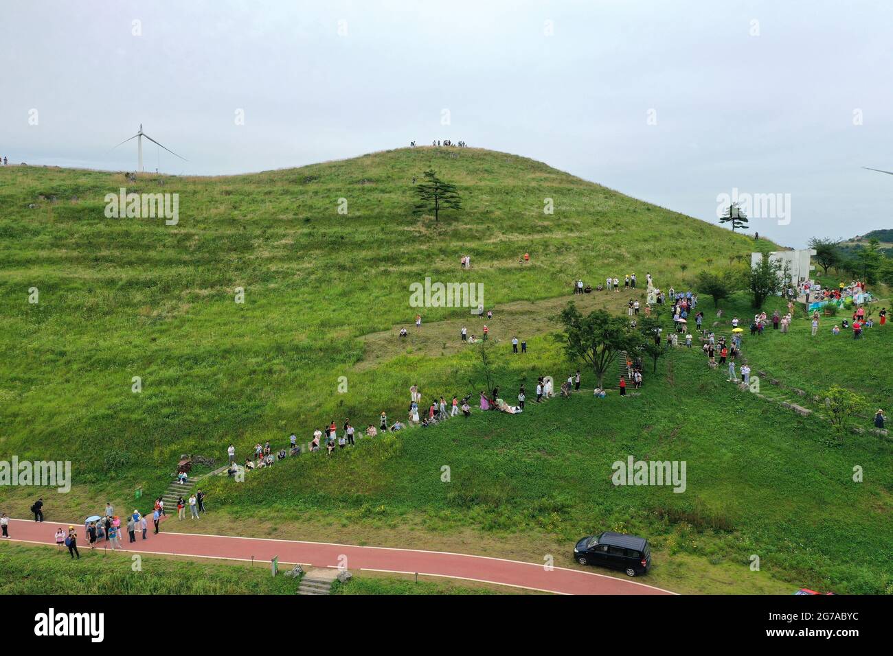 Baili Desert scenic area held alpine grassland summer cool festival and ...