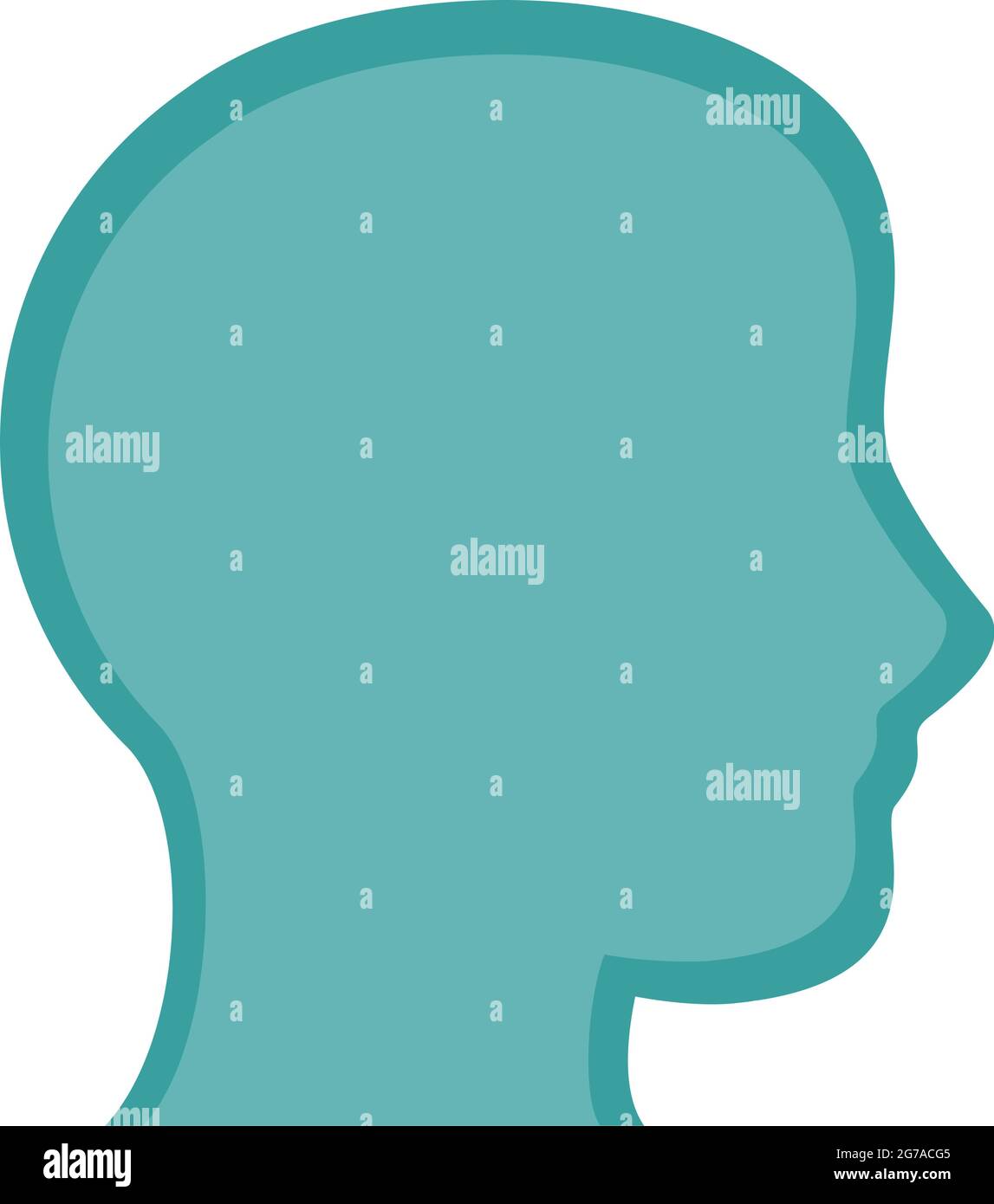 pictogram head on white background Stock Vector Image & Art - Alamy