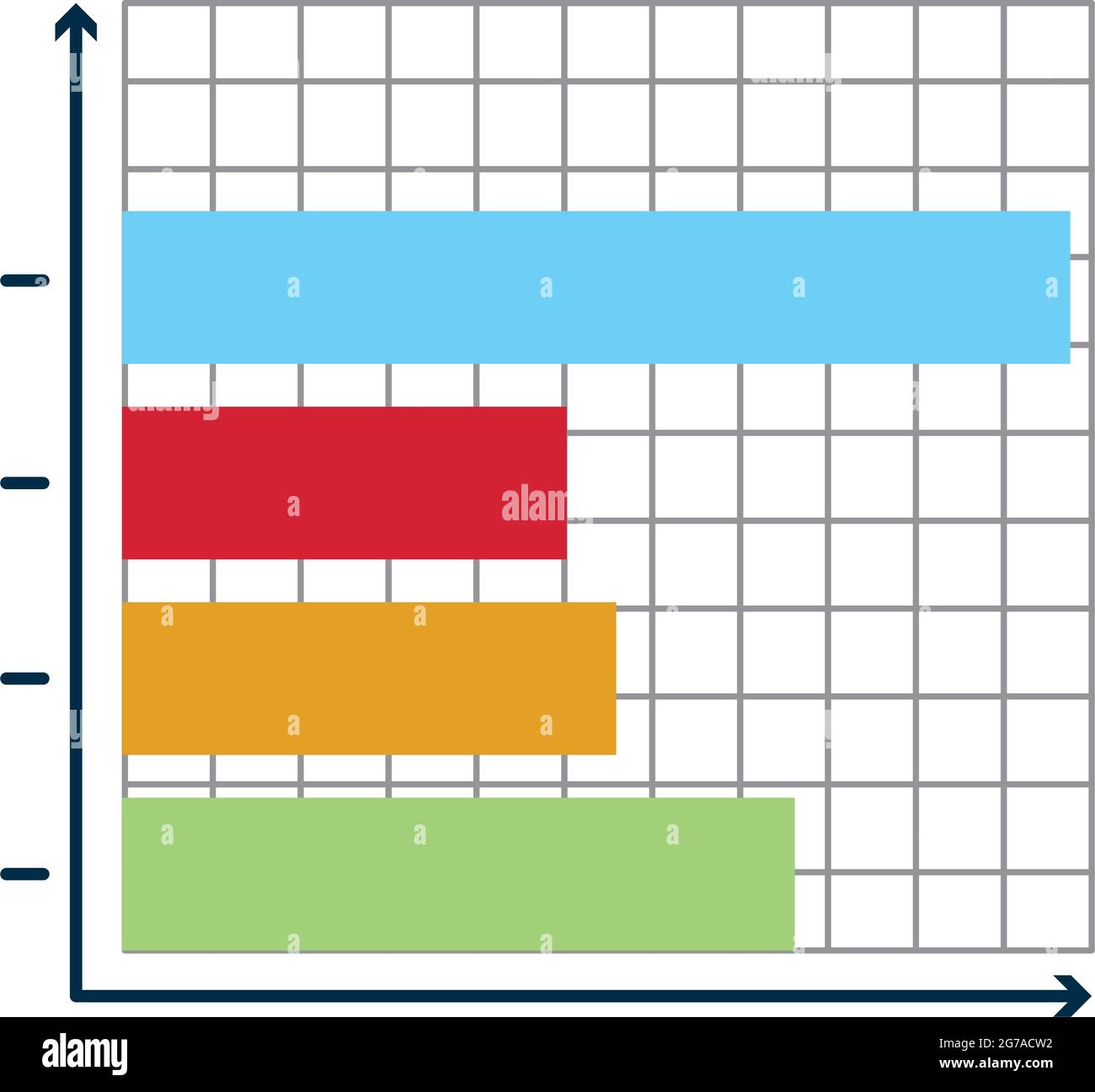 bar chart icon over white background Stock Vector Image & Art - Alamy
