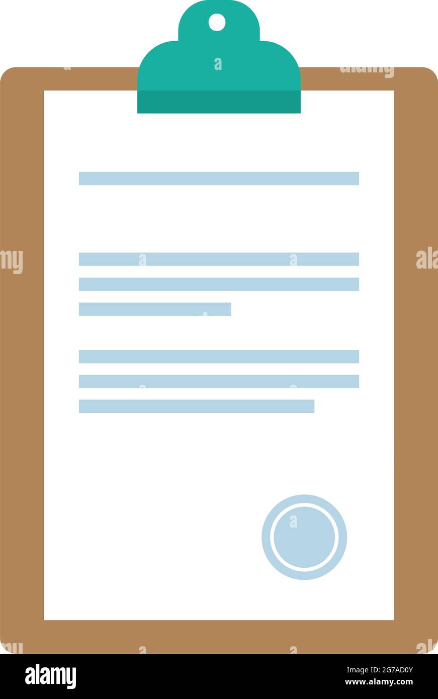 clipboard with document page design Stock Vector Image & Art - Alamy