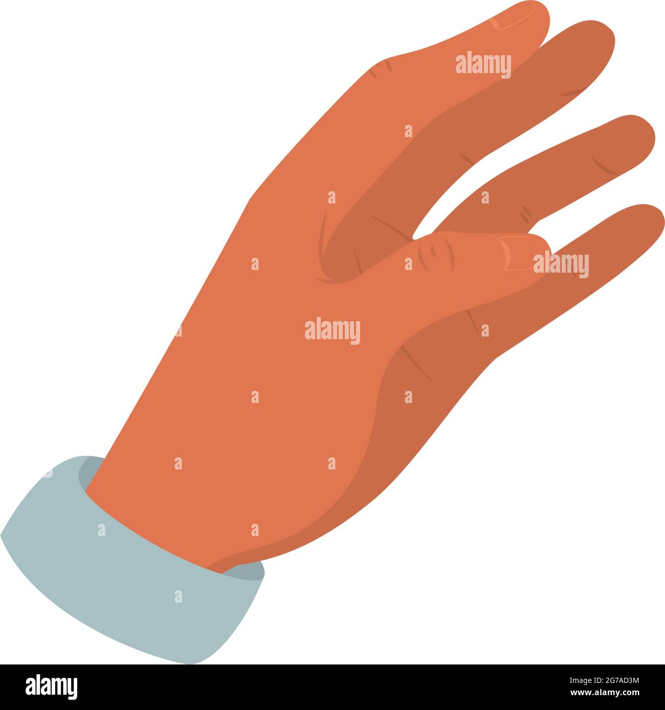 human hand icon on white background Stock Vector Image & Art - Alamy