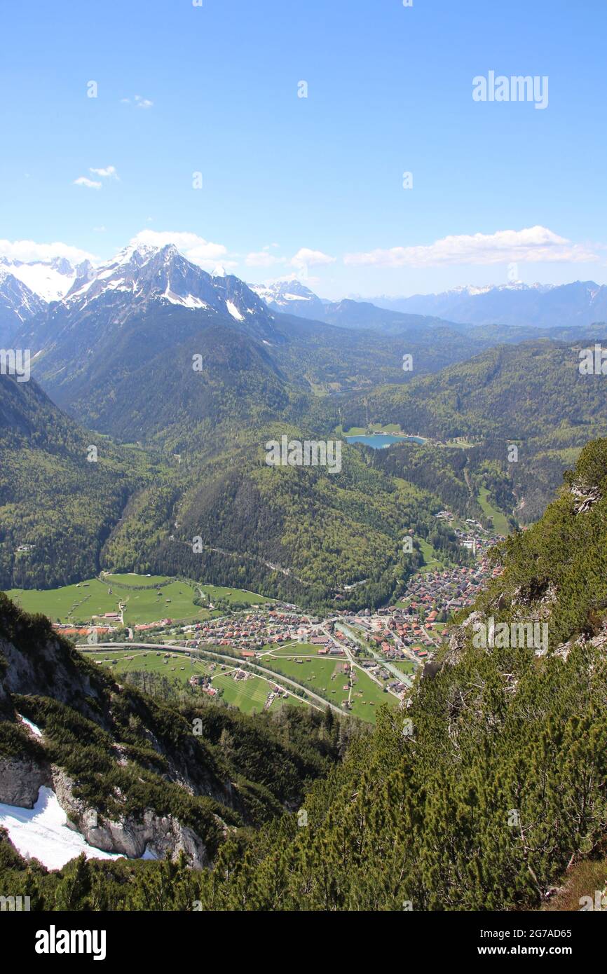 Overview of the mittenwald area hi-res stock photography and images - Alamy