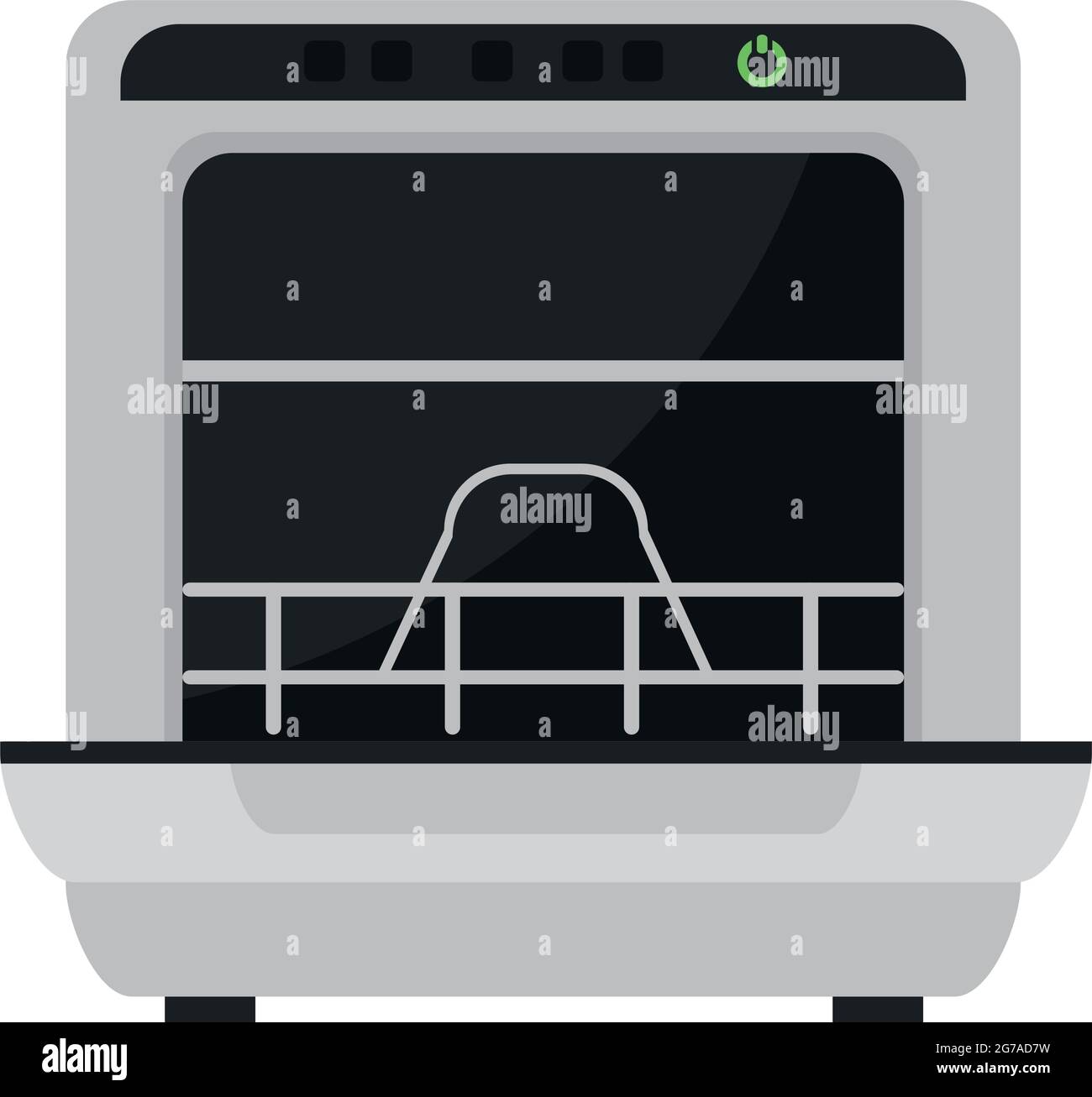 dishwashing machine icon on white background Stock Vector Image & Art ...
