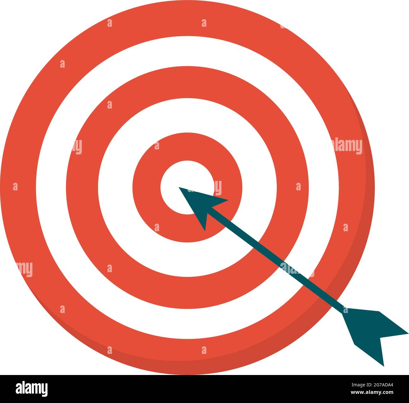 target and arrow on white background Stock Vector Image & Art - Alamy