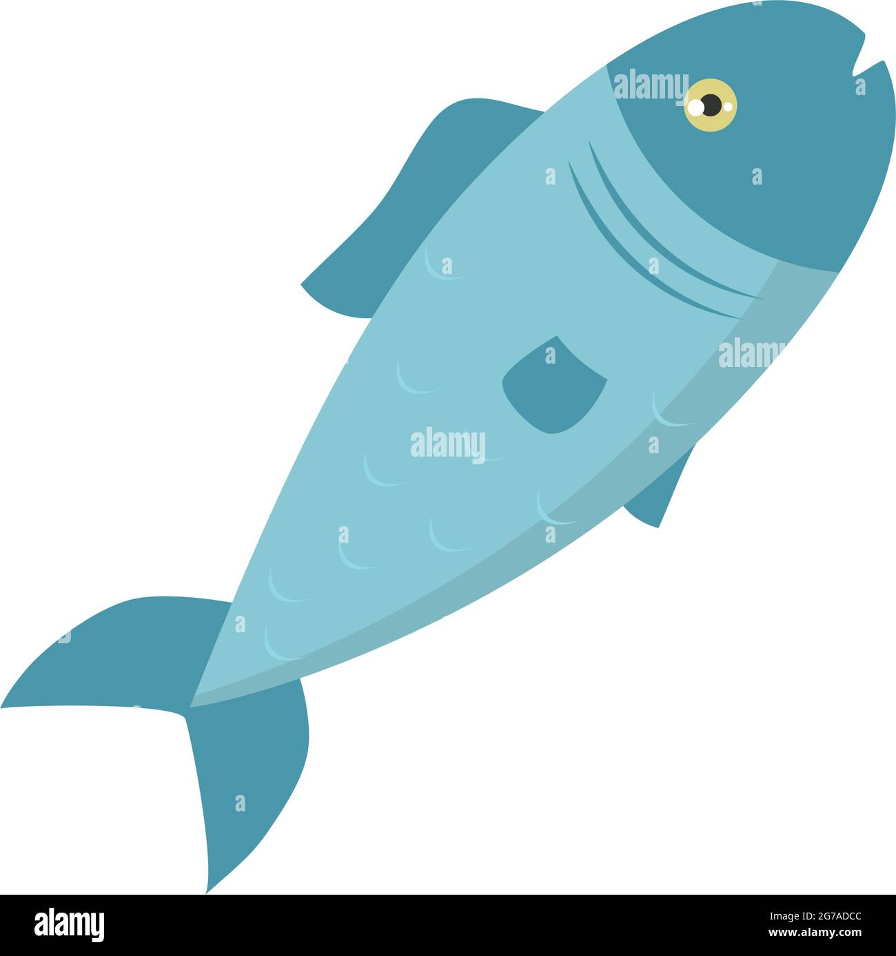 fish icon on white background Stock Vector Image & Art - Alamy