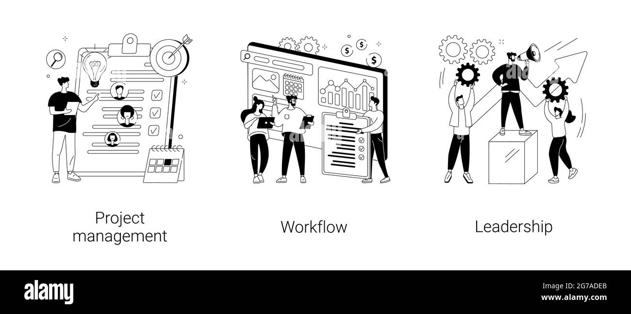 Business management abstract concept vector illustrations Stock Vector ...
