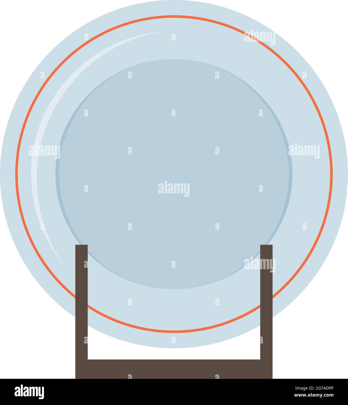 plate on stand on white background Stock Vector Image & Art - Alamy