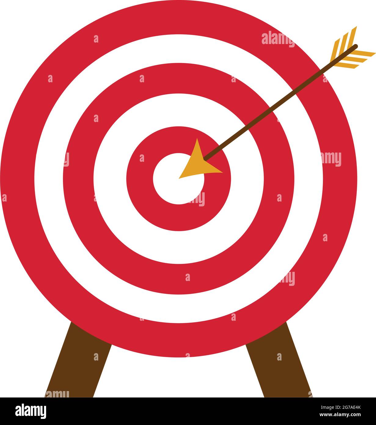 target and bow over white background Stock Vector Image & Art - Alamy