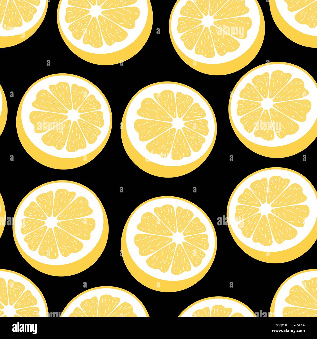 Lemons seamless pattern Vector illustration in flat design Stock Vector ...