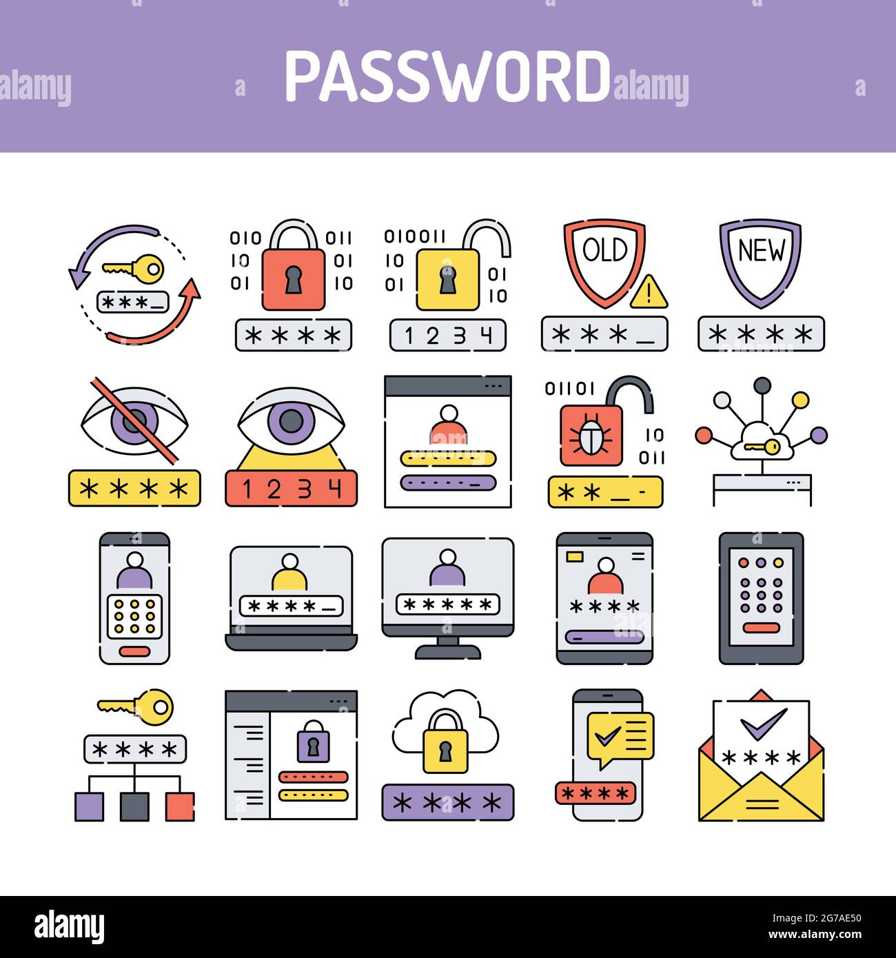 Mysticism line icons set. Isolated vector element. Outline pictograms for web page, mobile app ...