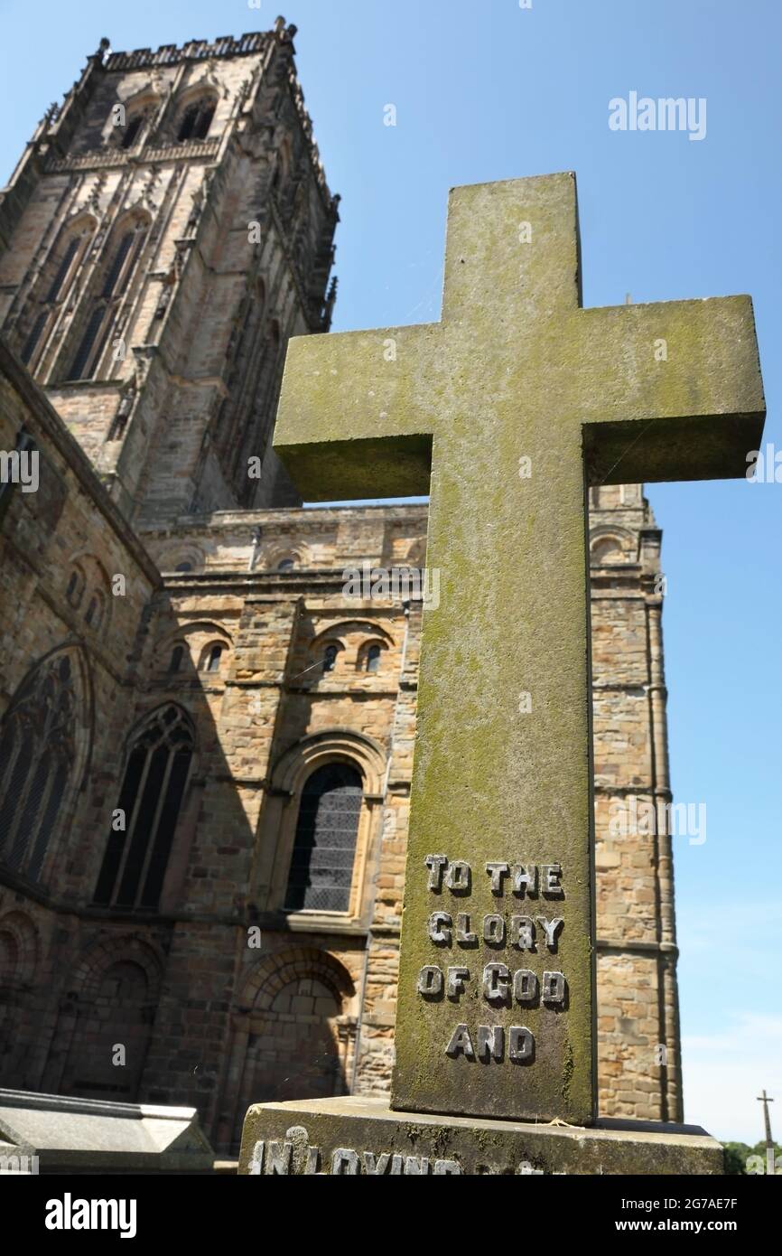 Durham cathedral uk cross hi-res stock photography and images - Alamy