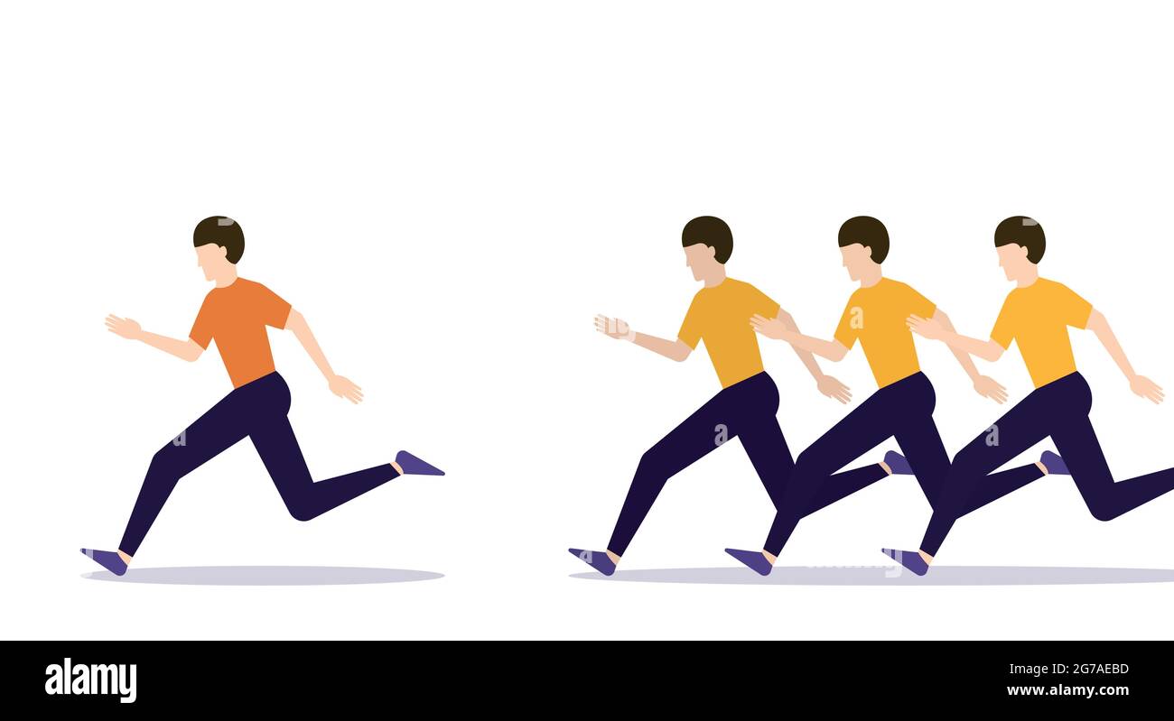 Sport competition Vector illustration in flat design Stock Vector Image ...