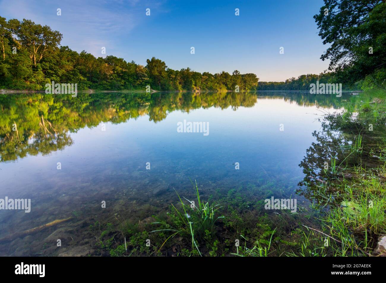 Oxbow lake donau oder kanal in lobau hi-res stock photography and ...